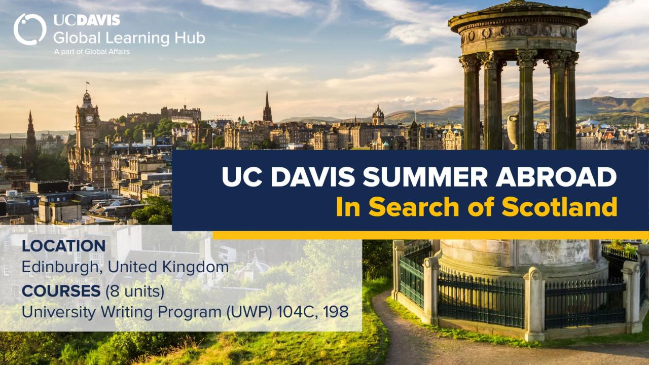 Summer Abroad UK, "In Search of Scotland" (Info Session) | Global Learning Hub